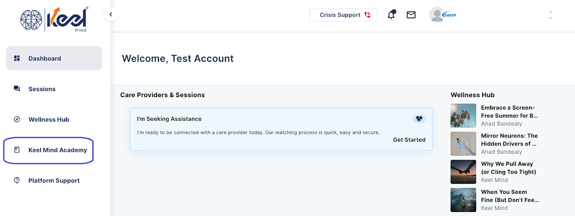 How Do I Get To My Dashboard – Keel Mind